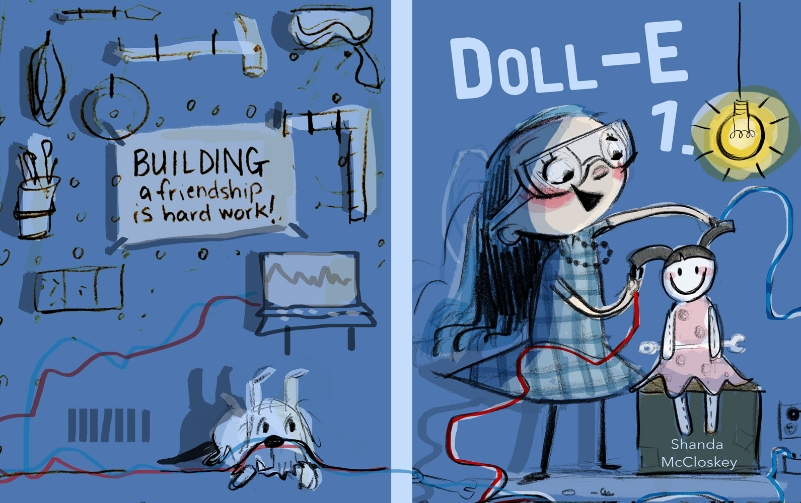 The COVER of Doll-E 1.0 is out! (and some SCARY failed attempts ...