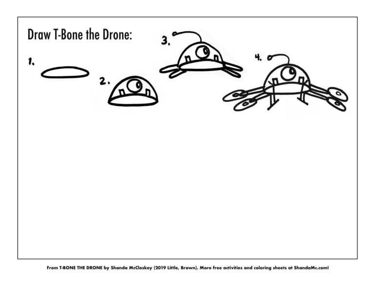 Free T-BONE THE DRONE Activities! | Shanda McCloskey, Children's ...